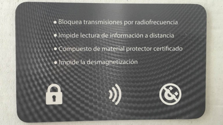 Funda inhibidora protectora RFID / NFC